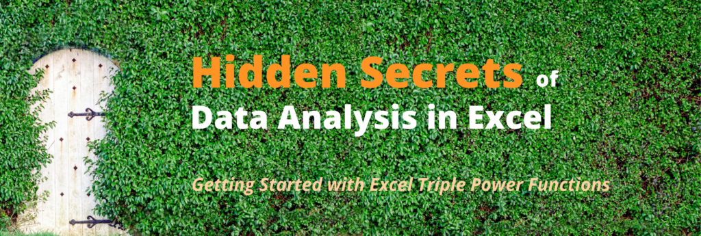 Hidden Secrets of Data Analysis in Excel - Data Analytics for PMET