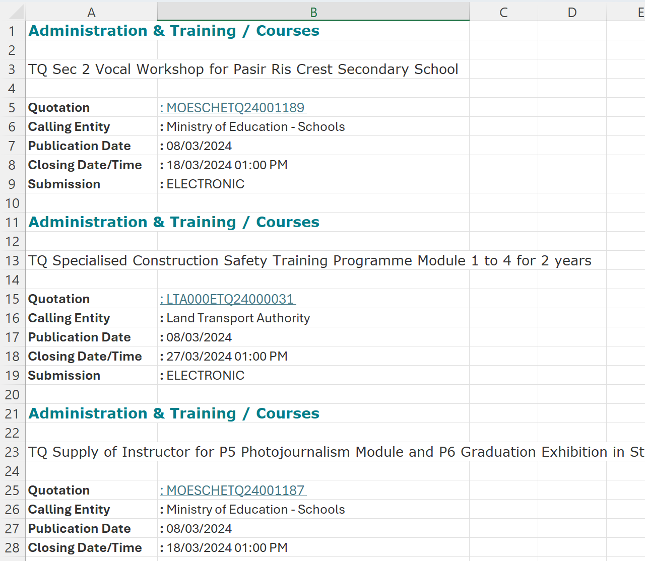 tender - Mastering Data for Business: Leverage Excel for Strategic ...
