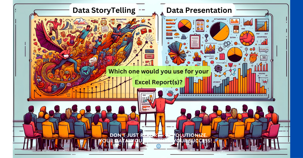 data storytelling vs presentation - Mastering Data for Business: Leverage Excel for Strategic ...